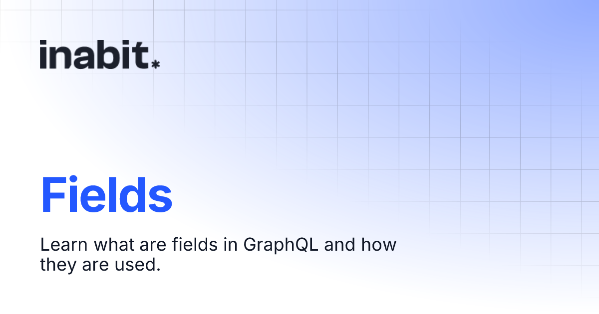 Fields | inabit API Docs