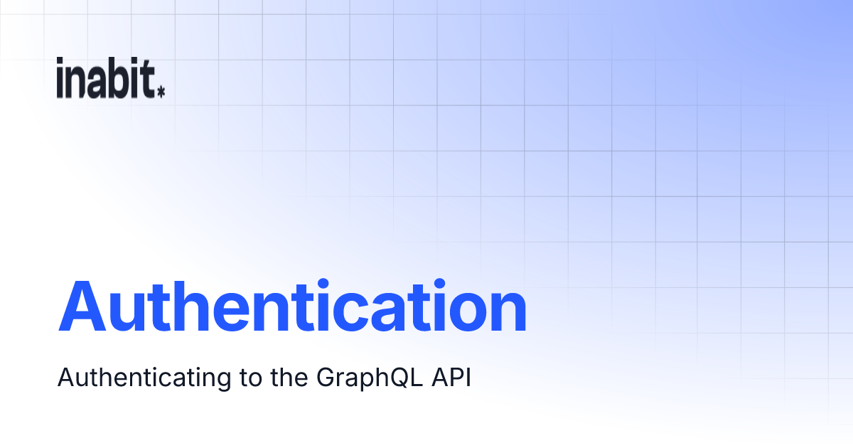 Authentication | inabit API Docs Authentication | inabit API Docs